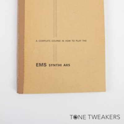 PLAYING THE SYNTHI AKS EMS VCS3 synthesizer course book a | Reverb