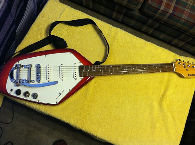 Eastwood VG6 2000's Red/Orange Burst Rare and Discontinued | Reverb