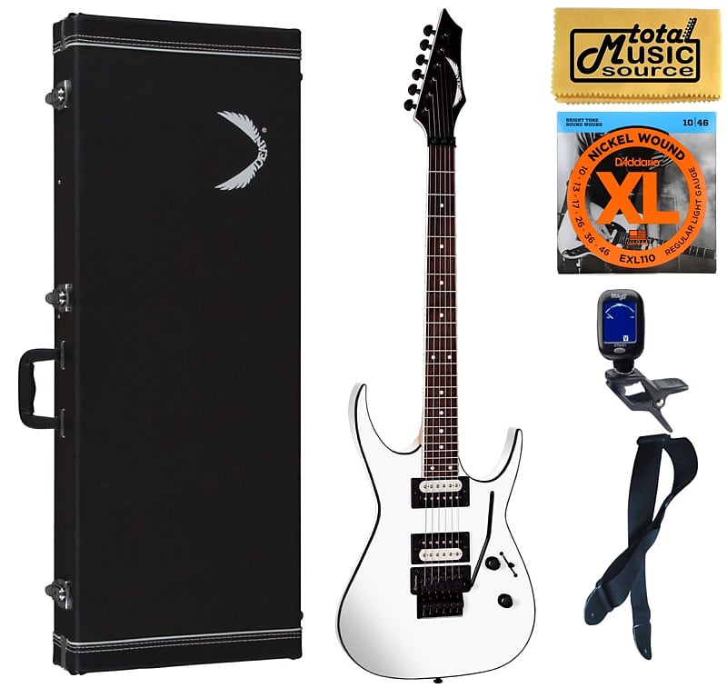 Dean Exile X 6 String Electric Guitar, Floyd, Satin White, | Reverb