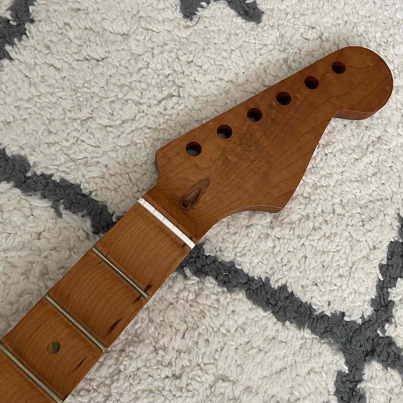 Scalloped Roasted Maple Strat Neck fits fender Stratocaster | Reverb