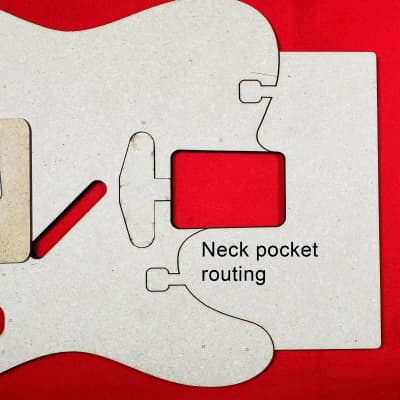 Electric Guitar routing template - Telecaster | Reverb
