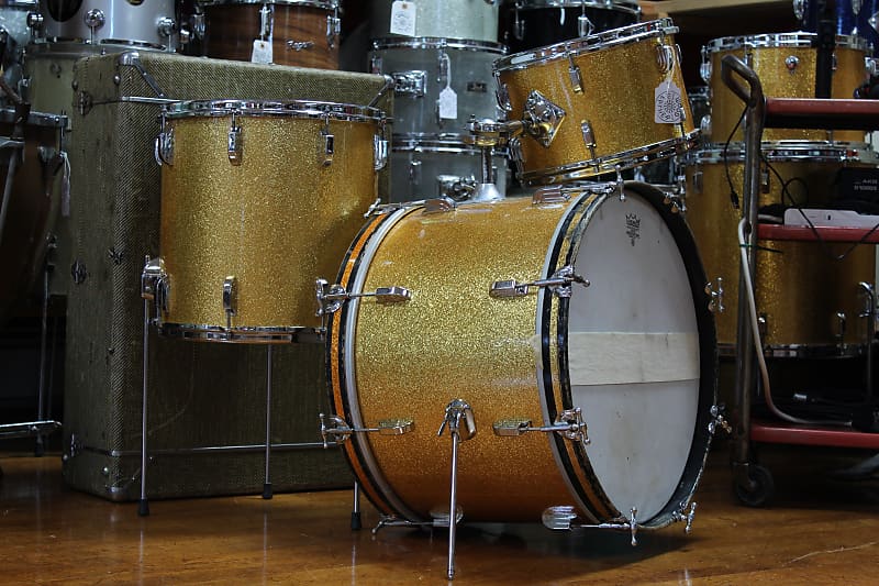 1960s Leedy Frank Capp outfit in Sparkling Gold | Reverb Australia