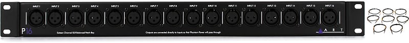 ART P16 16-channel XLR Balanced Patchbay Bundle with Pro Co | Reverb