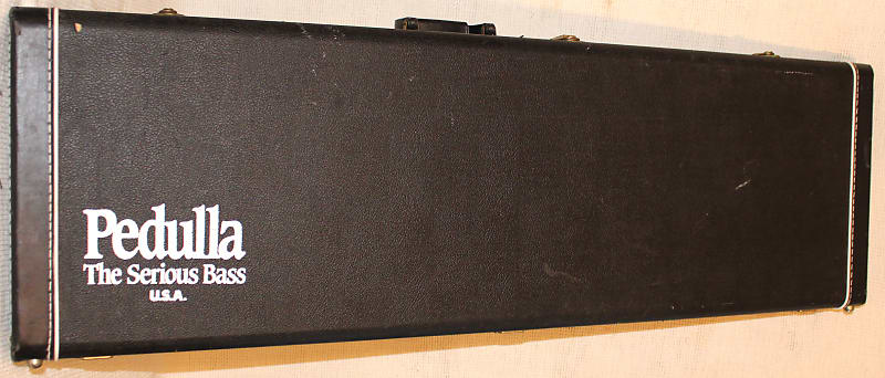 Pedulla Bass guitar CASE ONLY 1990s (?) - Black Tolex | Reverb