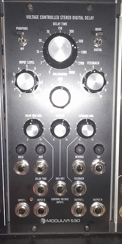 Moon Modular Stereo Digital Delay Module 530 (5U, MU, Moog | Reverb