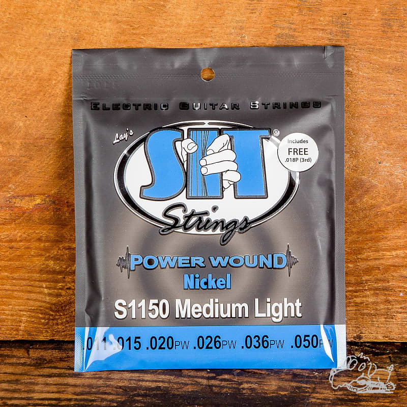 S.I.T. Power Wound Electric Guitar Strings - Medium Light | Reverb