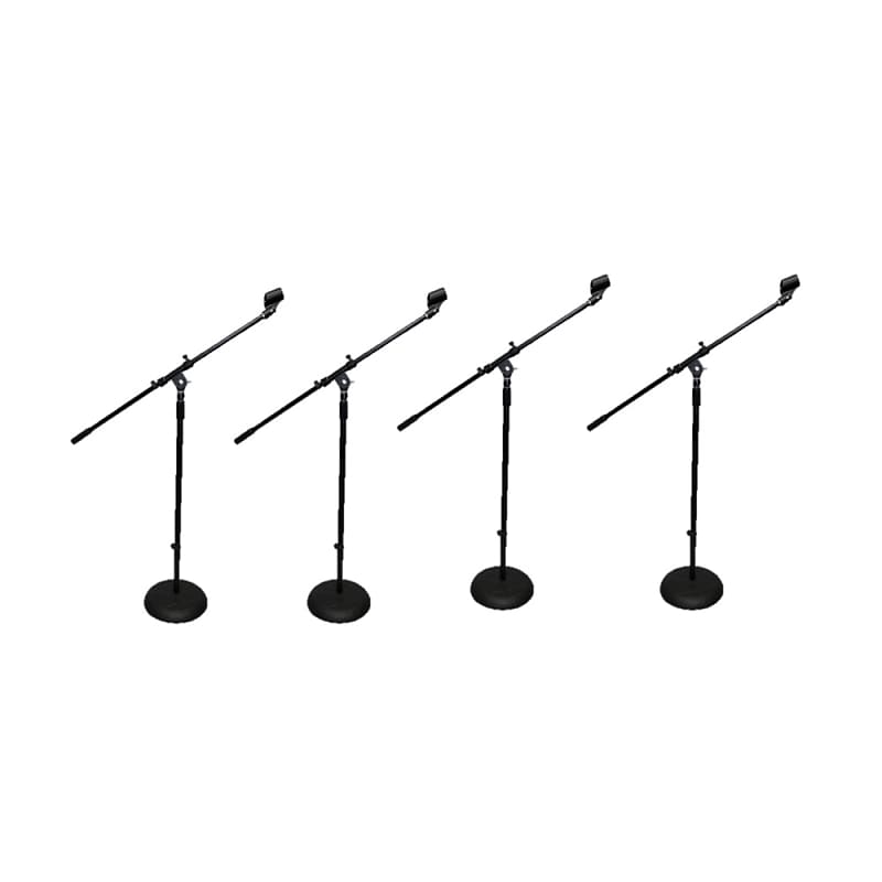 4x Pro X Round Base Microphone Stand W/Booms | Reverb