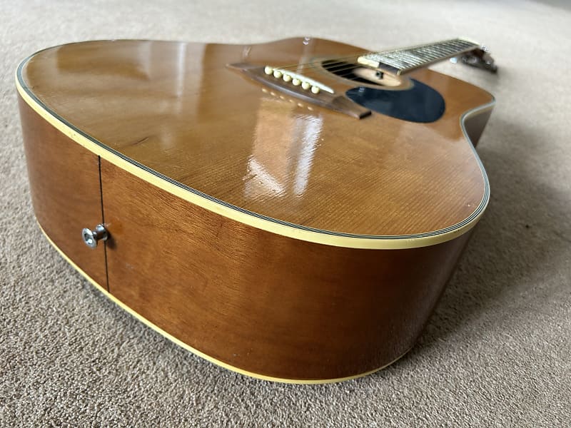 Encore E400n vintage acoustic guitar 1990s - Natural | Reverb