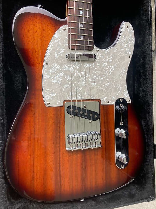 FENDER 2006 KOA CUSTOM TELECASTER , TOBACCO BURST KOA, UP | Reverb