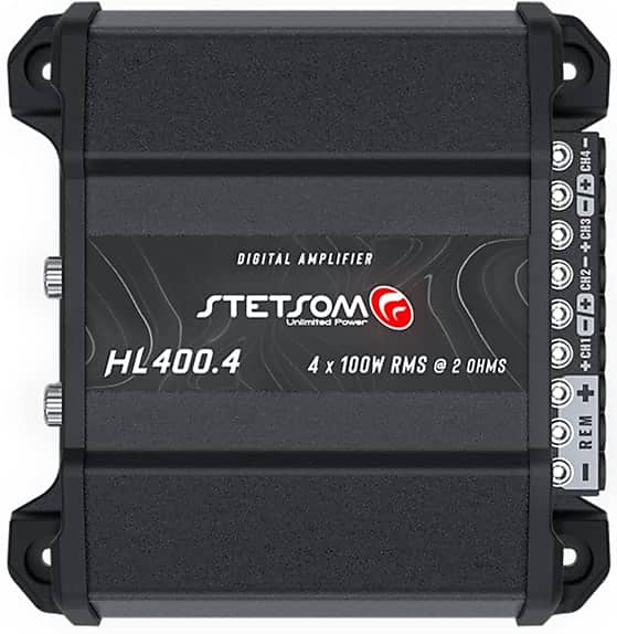 Stetsom HL400.4 2ohm Class D Full Range Amplifier 4 Channel | Reverb