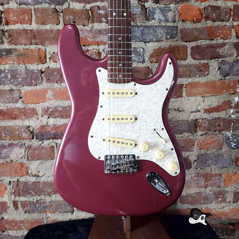Lotus MIK S-Style Electric Guitar w/ MOJO (1980, Burgundy | Reverb