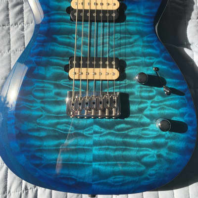 Kiesel SCB Mastergrade Top & Roasted Flame Maple Fretboard | Reverb