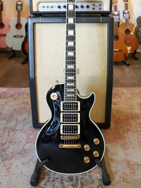 Gibson Les Paul Custom Peter Frampton "Phenix" 2020's - Ebony | Reverb