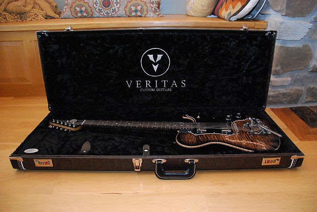 Veritas Portlander Thinline Flamed Maple 2015 Desert Burst | Reverb