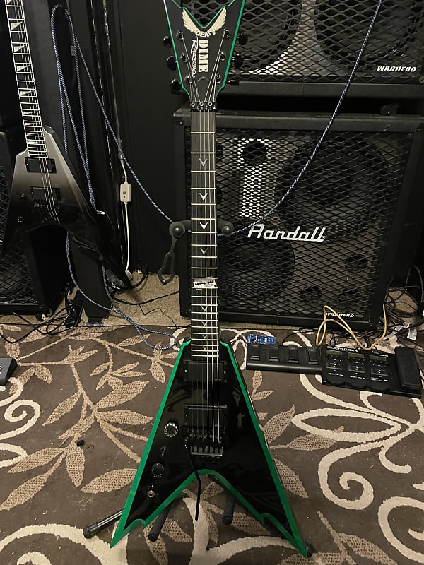 Dean Dimebag USA Dimebag Razorback v left handed Black | Reverb