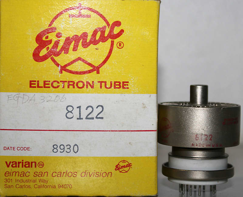 8122 EIMAC TRANSMITTING TUBE Made in U.S.A | Reverb