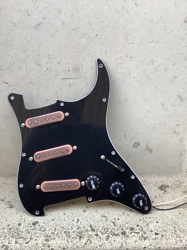 Porter Pickups Loaded hybrid plus pickguard black/copper | Reverb