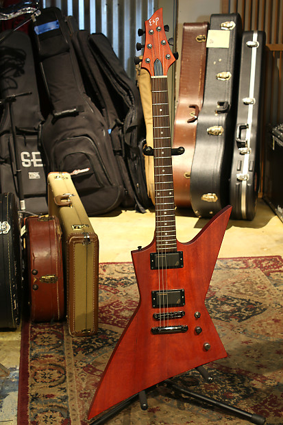 ESP Explorer Natural Mahogany with Lace Sensor Pickups and | Reverb