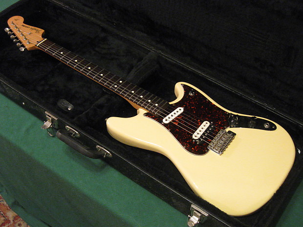 1997 Fender Mexico Cyclone Guitar 24.75" Scale Banana White | Reverb