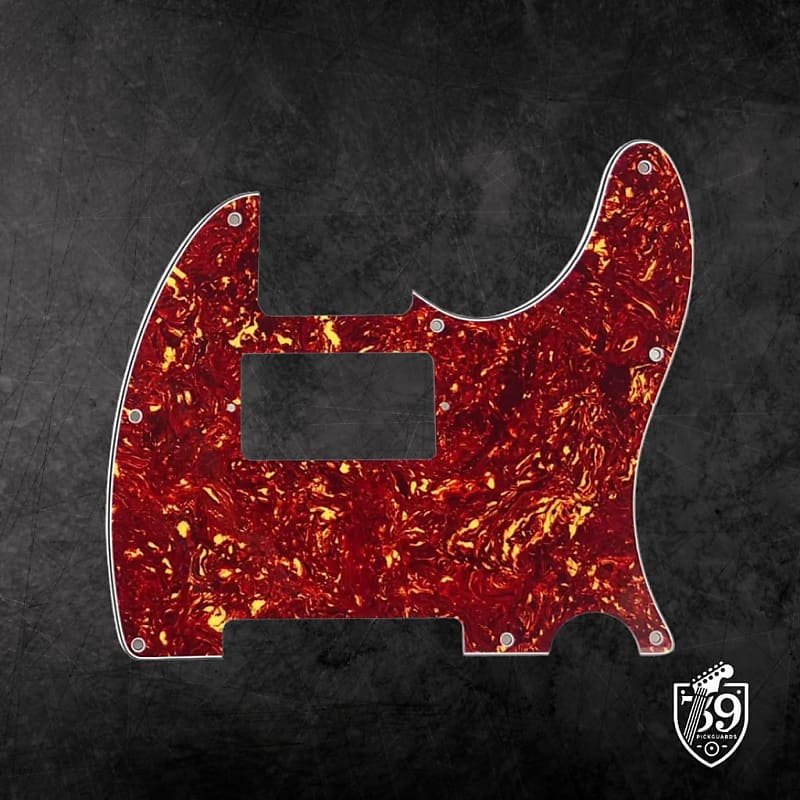 4 Ply Red Tortoise Telecaster Humbucker Pickguard | Reverb