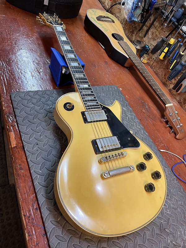 1982 Gibson Les Paul Custom "Norlin Era" white Tim Shaw | Reverb