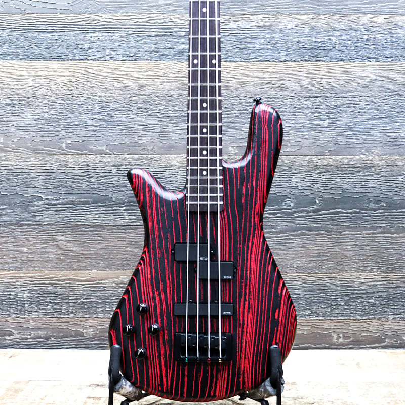 Spector NS Pulse 4 Left-Handed Cinder Red EMG Pickups | Reverb