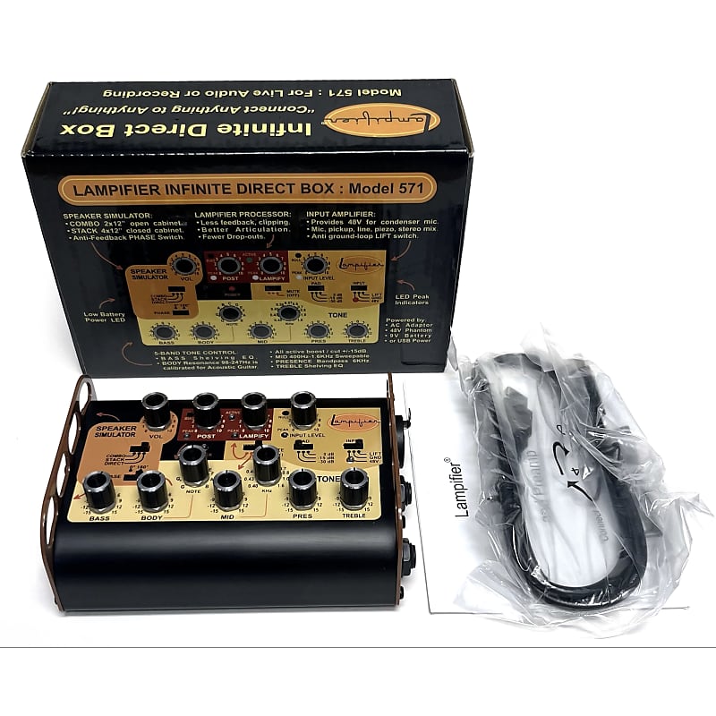 1X - Lampifier 571 - Infinite Direct Box, Preamp & USB Audio | Reverb