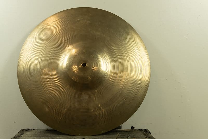 1960s Zildjian 18" Flat Top "Big Bell" Ride Cymbal 1592g | Reverb