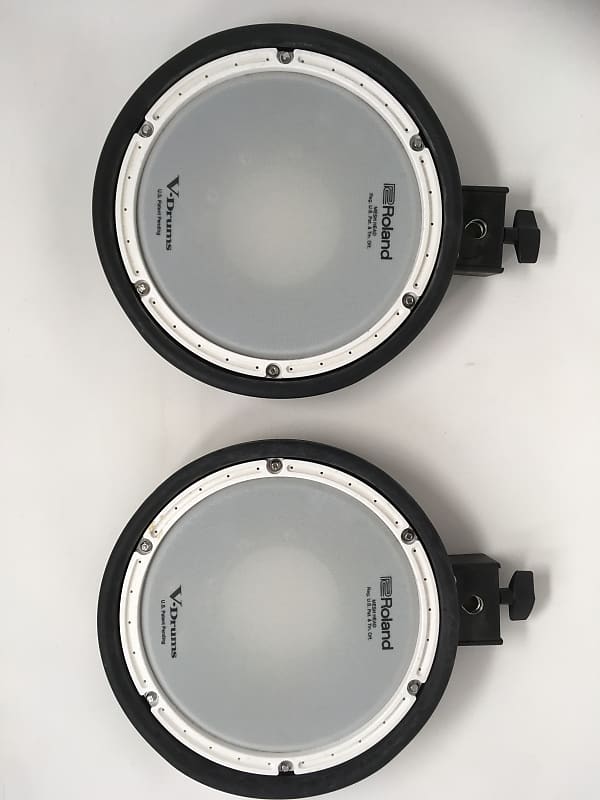 Pair of Roland PDX-8 V-Drum Dual-Trigger Mesh Snare Drum Pads | Reverb