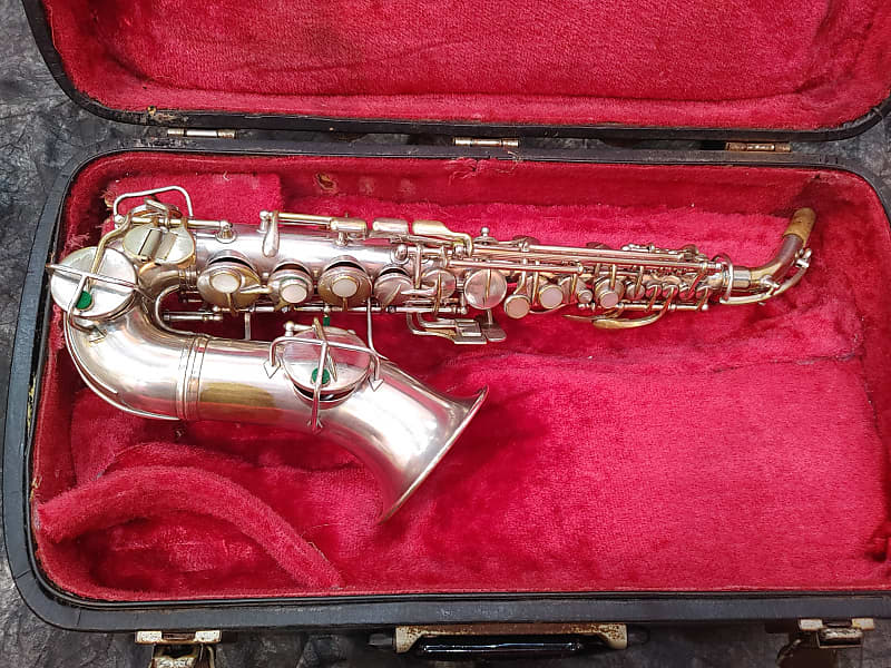 1924 Vintage C.G Conn New Wonder Silver Curved Soprano | Reverb