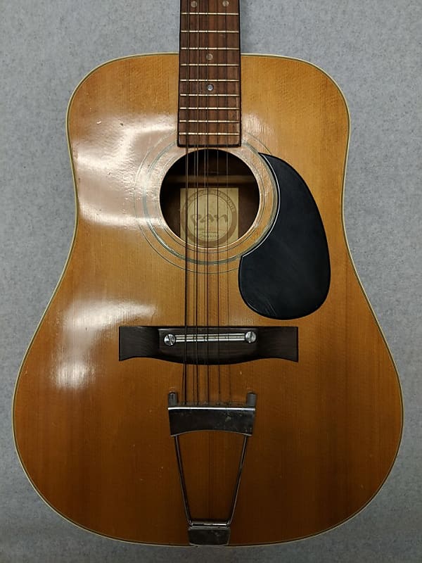 Pan H-600 1970 Natural Wood 12-String Acoustic Guitar | Reverb