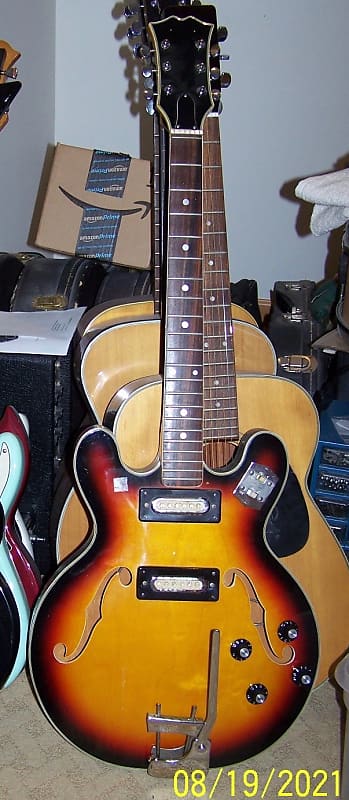 Vintage 335 Style Hollow Body Teisco Kawai | Reverb