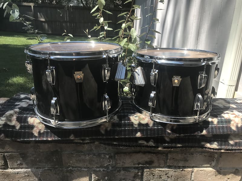 Ludwig Modular 80s - 6 ply maple Black Cortex toms | Reverb
