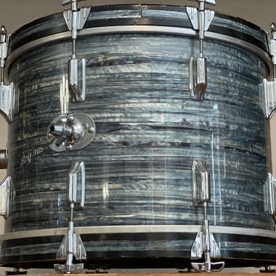 1960's Rogers Blue Strata Pearl 'Headliner' Outfit 9x13 16x16 | Reverb