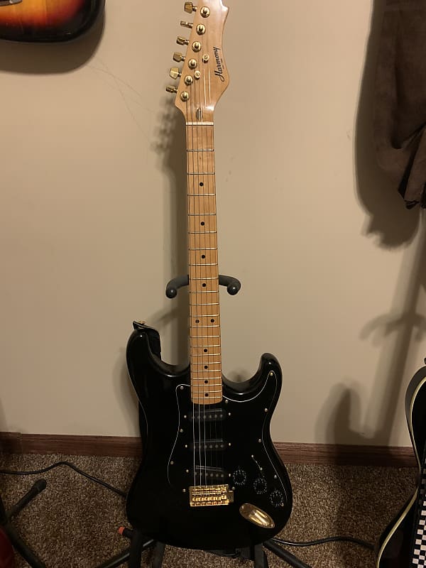 Harmony H80T 1980’s Black | Reverb