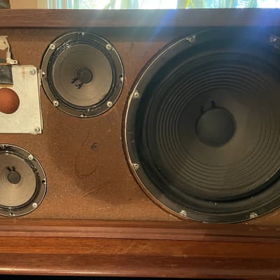 Fisher XP7 Speakers only (1967) REAL Walnut and HEAVY! | Reverb