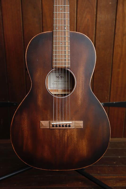 Sigma 00M-15SE-Aged Mahogany Acoustic-Electric Guitar | Reverb