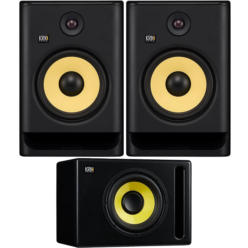 KRK Rokit 8 Gen Five 8'' Studio Monitors (Pair) w/ S8.4 8" | Reverb