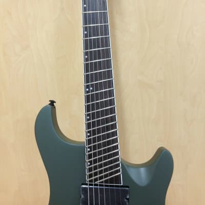 Haze-7 MGS Fanned Frets 7-String Electric Guitar,Military | Reverb