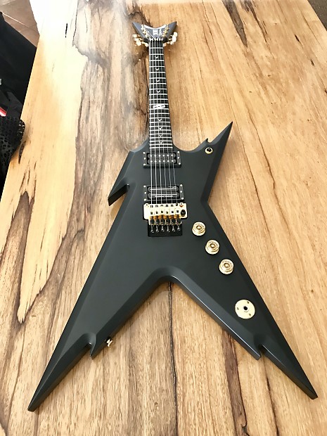 Dean Razorback Dime Custom Shop USA 2005 Satin Black | Reverb