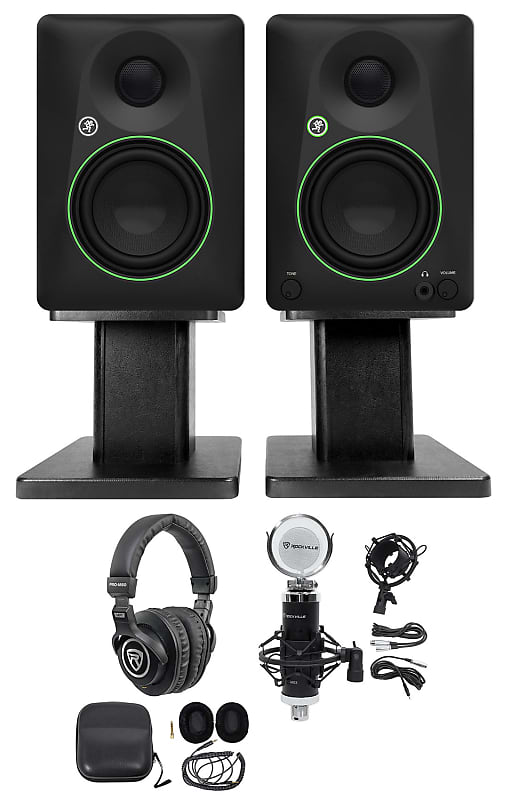 Mackie CR4.5 4.5" Powered Studio Monitors Speakers w/ Tone | Reverb