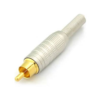 Canare F-10 RCA Male Deluxe Clamp and Body Solder Plug with | Reverb