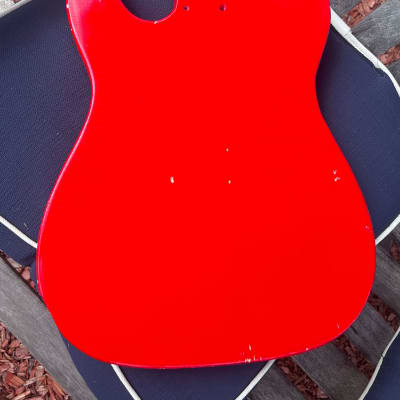TELE BODY Fiesta Red *Premium LiteWeight RELIC Nitro lacquer | Reverb