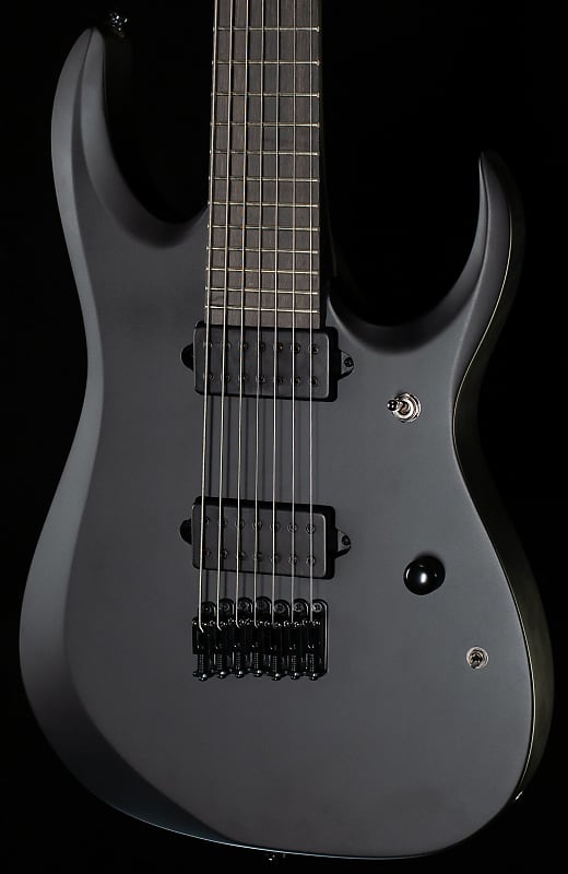 Ibanez Iron Label RGDRB71 7-String Black (782) | Reverb