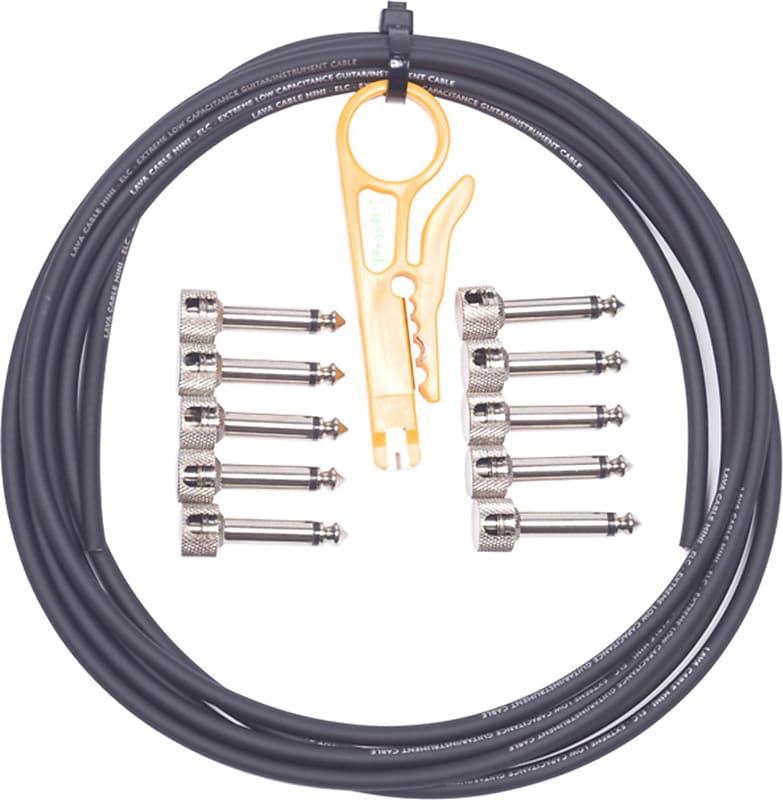 Lava Cable 5 Mini ELC, 12 Right Angle solder-free Plugs + | Reverb