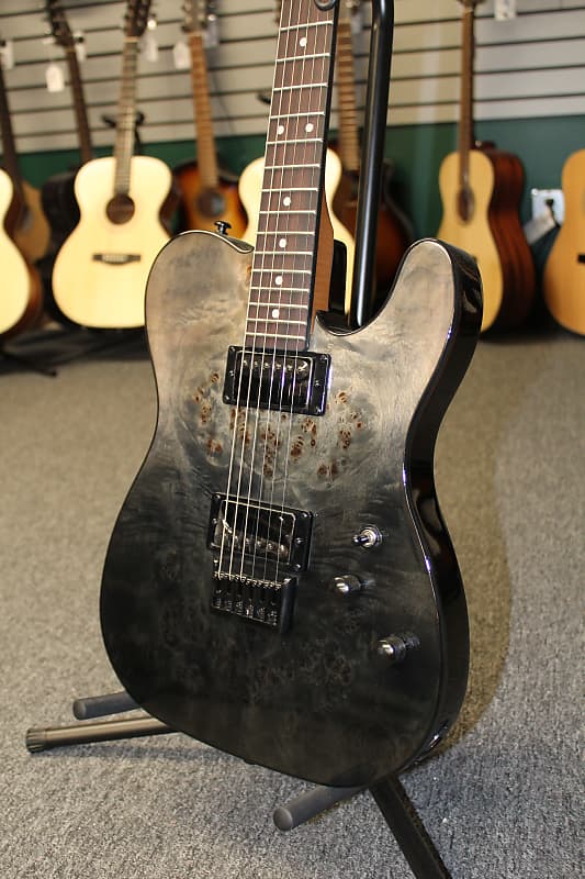 Schecter PT Standard Telecaster Electric Guitar - Black Fade | Reverb