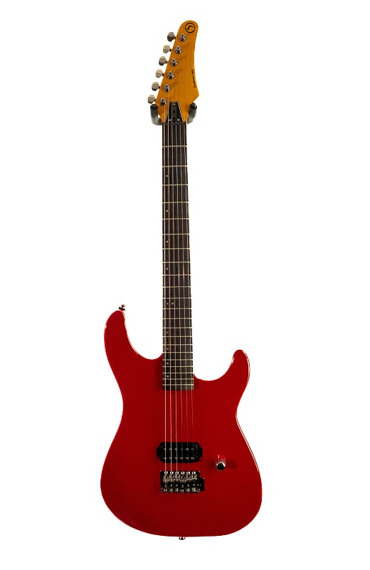 Samick SS50R red double cutaway electric guitar | Reverb