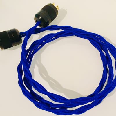 Pinetree Audio Iso-Braid AC Power Cable 12 Feet Electric Blue | Reverb