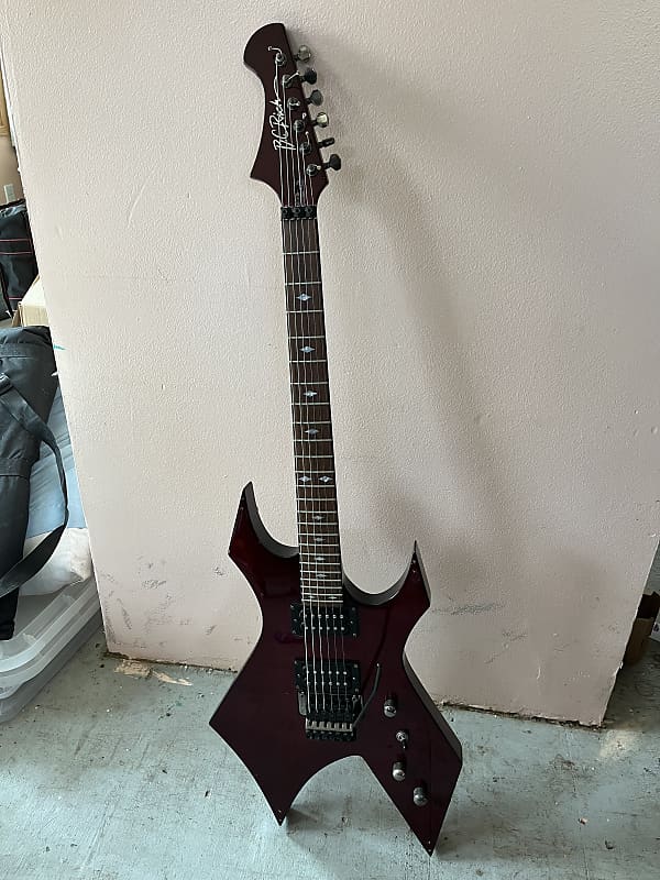 B.C. Rich M7 Warlock transparent Red | Reverb