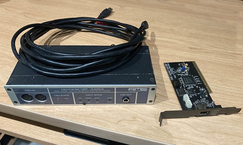 RME Multiface + HDSP PCI Interface 2005 - Blue & Silver | Reverb